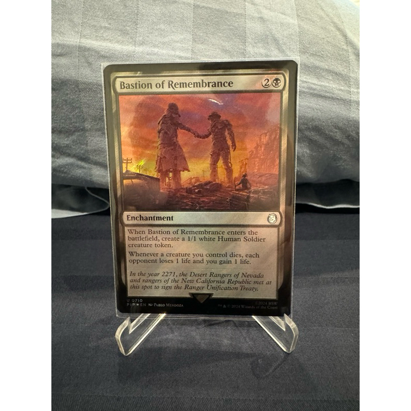 MTG Universes Beyond: Fallout Foil: Bastion of Remembrance (0710 ... MTG Universes Beyond: Fallout Foil: Bastion of Remembrance (0710 ...