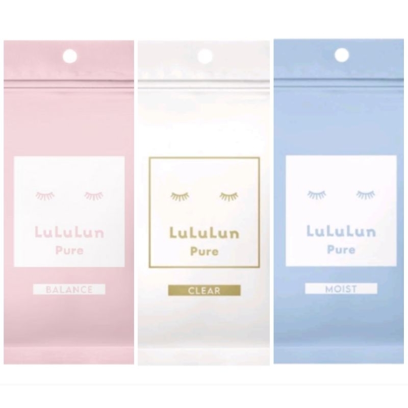 LuLuLun Pure Face mask มาสก์หน้าจากญี่ปุ่น 7 แผ่น/แพ็ค | Shopee Thailand