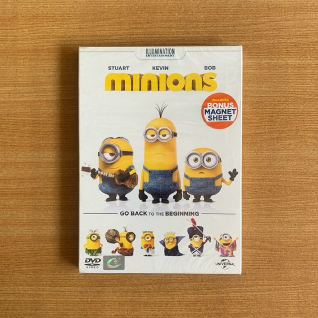 DVD : Minions (2015) มินเนี่ยน [มือ 1 ปกสวม] *แถมแผ่น magnet* Cartoon ...