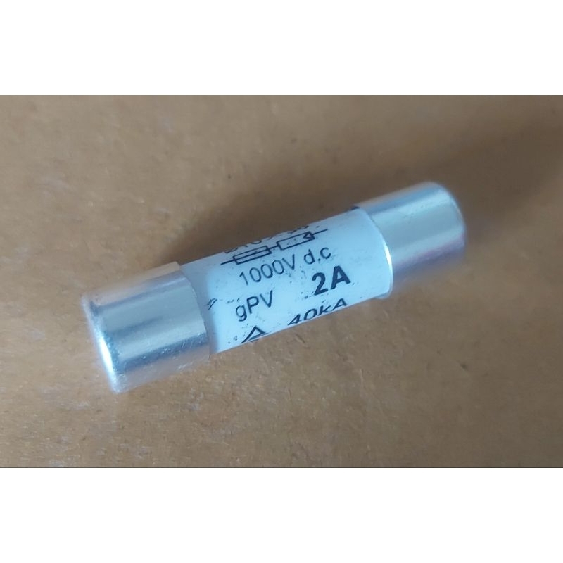 FUSE 2Amp 1000Vdc ขนาด 10×38 mm. ราคาต่อตัว | Shopee Thailand