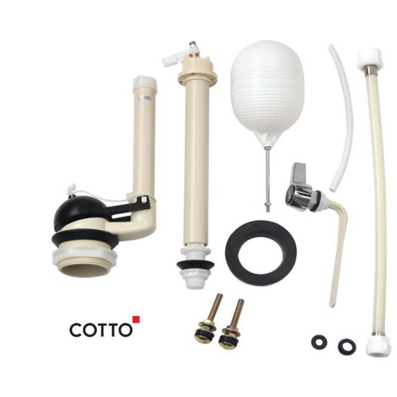 อุปกรณ์หม้อน้ำชักโครก C957 Cotto แบบกดด้านหน้า (ใช้กับชักโครก C1403 ...