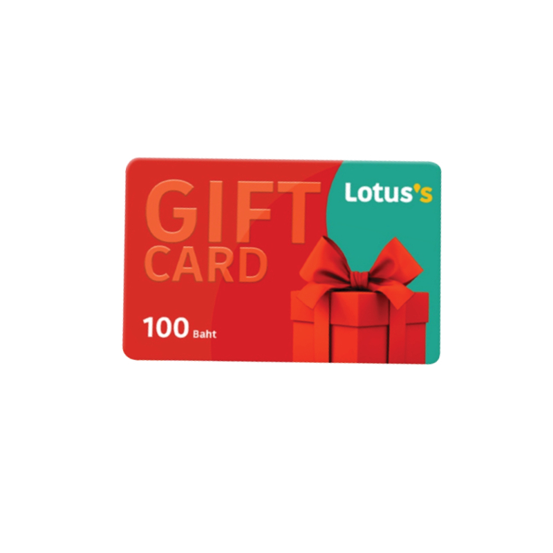 บัตรของขวัญโลตัส / Lotus’s Gift Card มูลค่า 100 บาท และ 500 บาท (ไม่มี ...