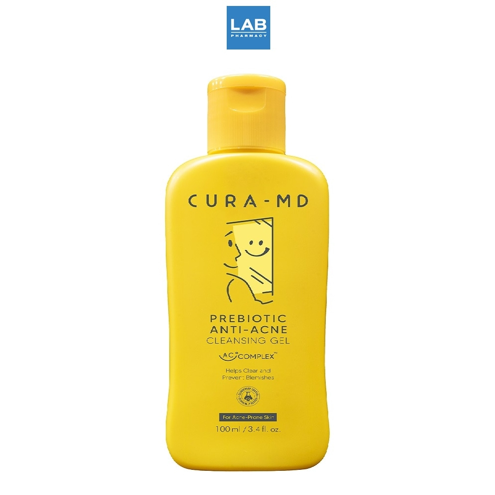 Cura-MD Prebiotic Anti-Acne Cleansing Gel 100 ml. คูร่า-เอ็มดี เจลล้าง ...