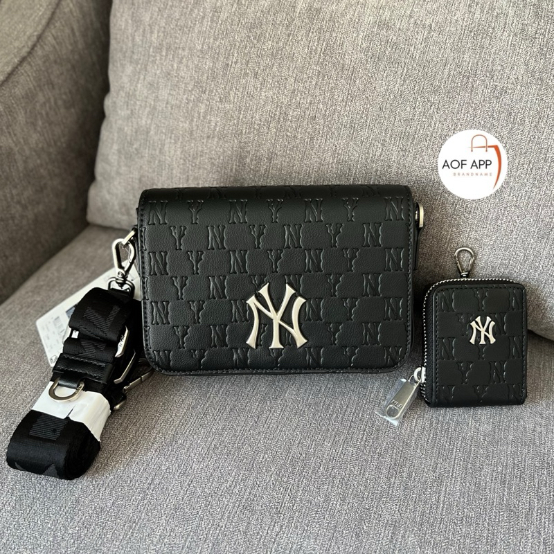 ของแท้ ⭐️พร้อมส่ง⭐️ MLB EMBO MONOGRAM CROSSBODY BAG Black กระเป๋าสะพาย ...