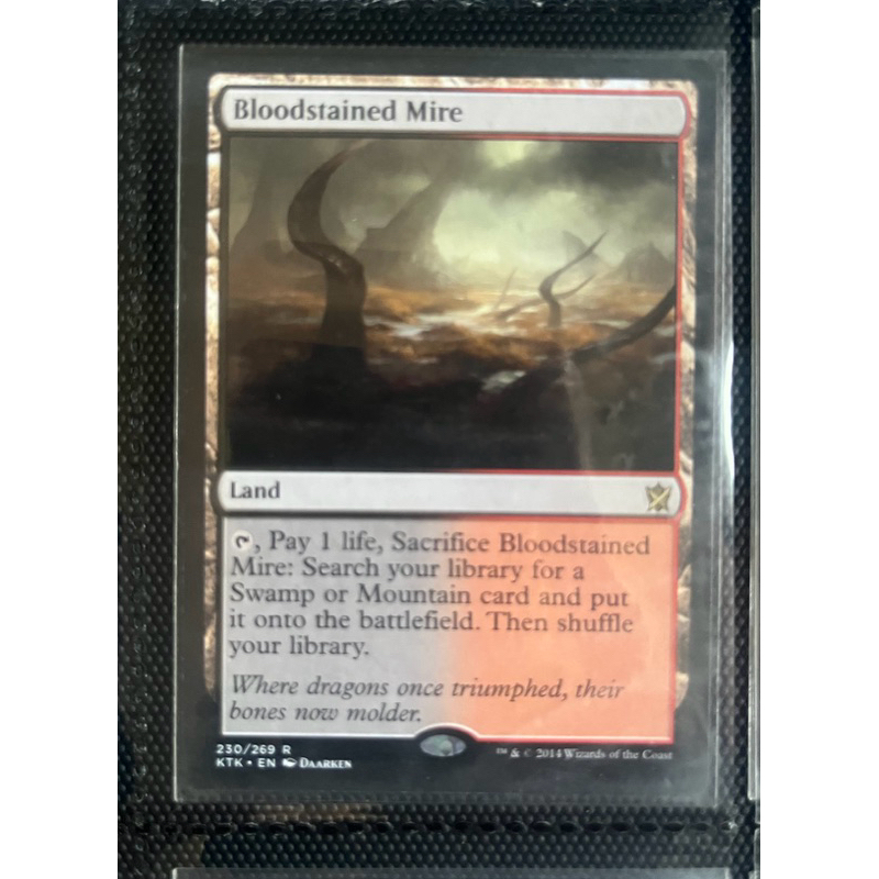 MTG Bloodstrained Mire Land Magic the Gathering ชุด KTK สภาพ Ex-Nm ...