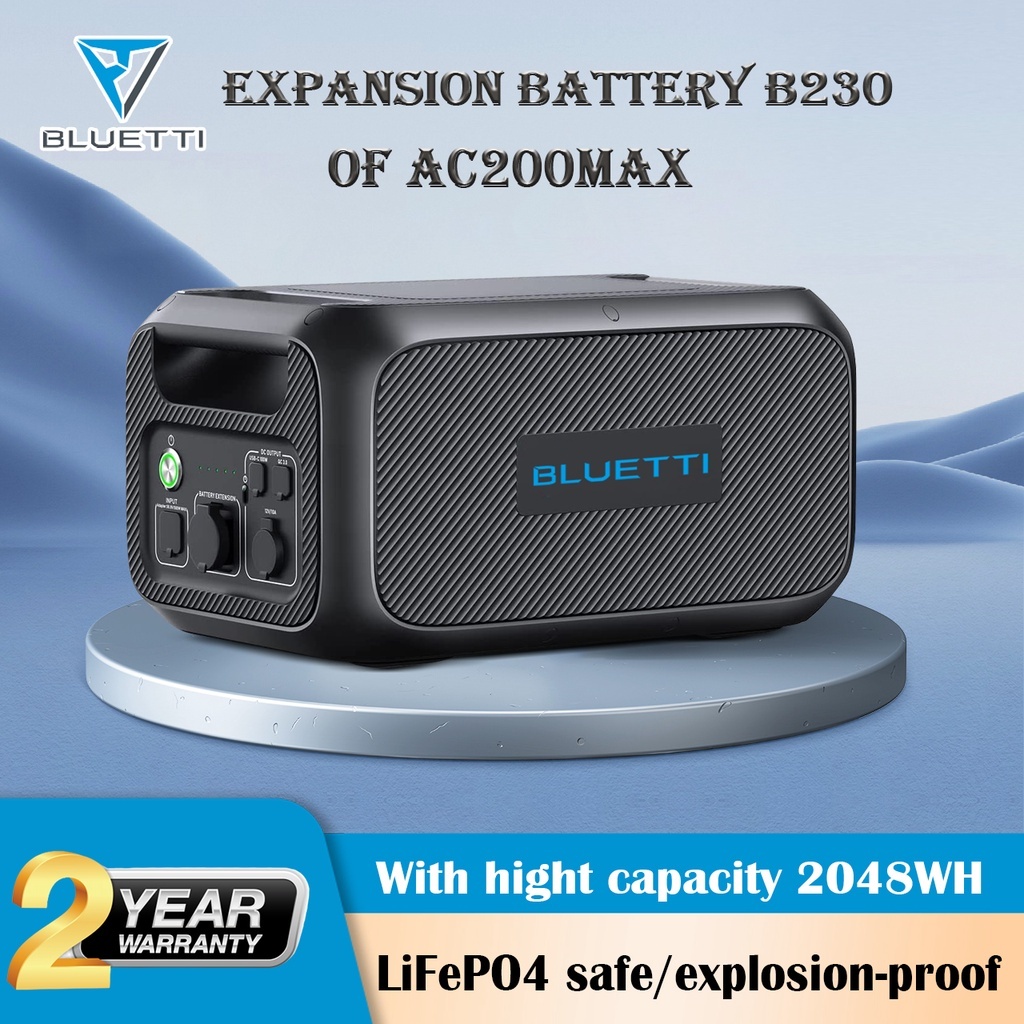 Bluetti รุ่นB230 Portable Power Station AC200max แบตเสริม （ต้องต่อกับ ...