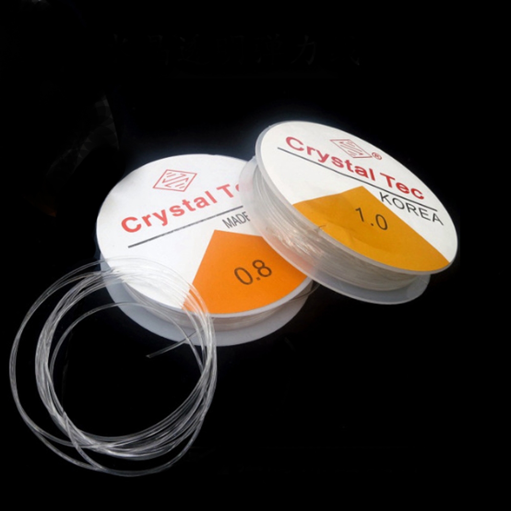 เอ็นยืด Cryatal Tec แบบกลม สีใส ของเกาหลี สำหรับร้อยหิน หรือลูกปัด ...