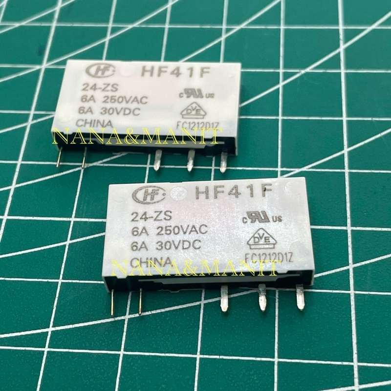 Relay HF41F (5V,12V,24V) พร้อมส่งในไทย🇹🇭 ราคาต่อ 1 ตัว | Shopee Thailand