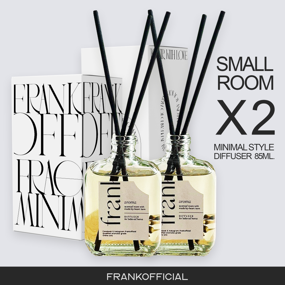 FRANK - SMALL ROOM-X2 Minimal Style 85ml. ก้านไม้หอม aroma สำหรับบ้าน ...