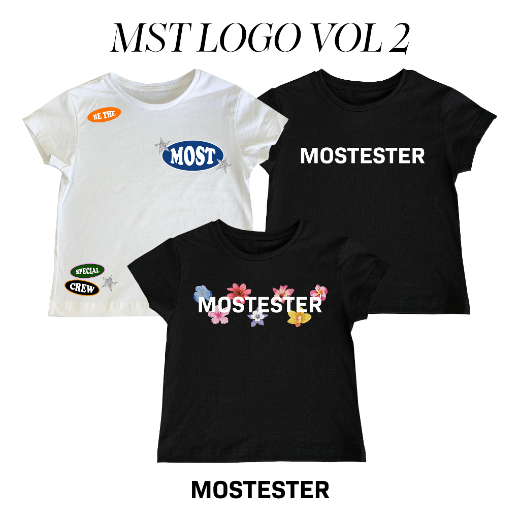 MOST Ⓜ️ เสื้อยืด MST LOGO Collection VOL 2 | USA Cotton | Baby Tee ...