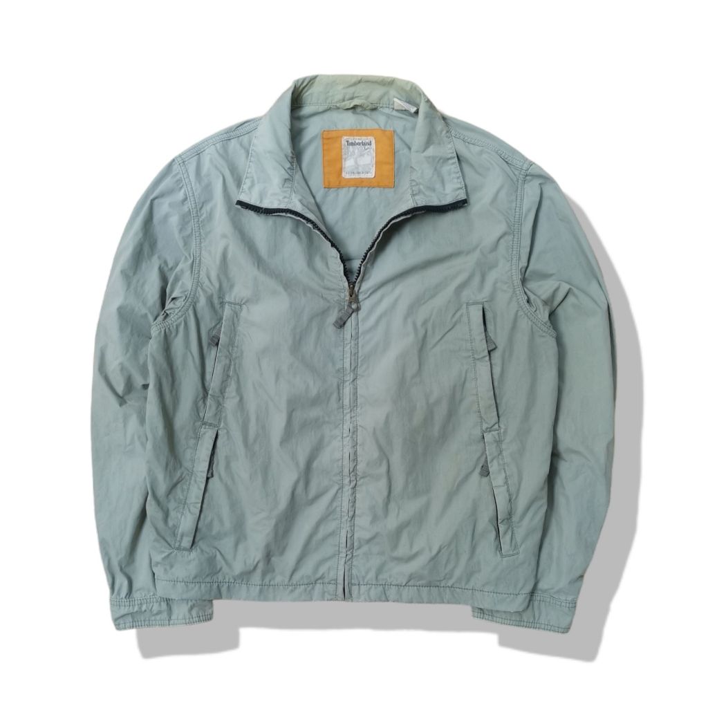 Timberland Light Green Full Zipper Jacket รอบอก 48” | Shopee Thailand