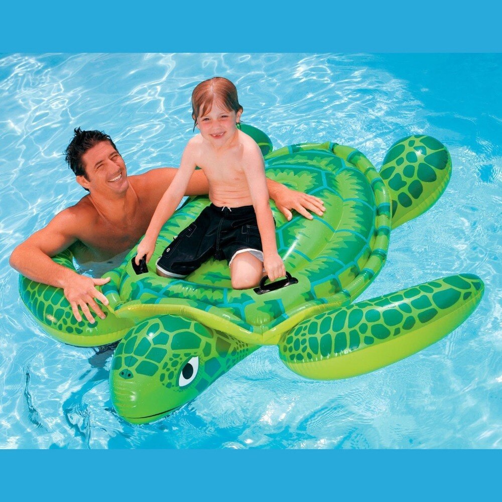 INTEX Sea Turtle Ride-On แพยางว่ายน้ำเด็กรูปเต่า ขนาดใหญ่มาก พาน้องๆ ...