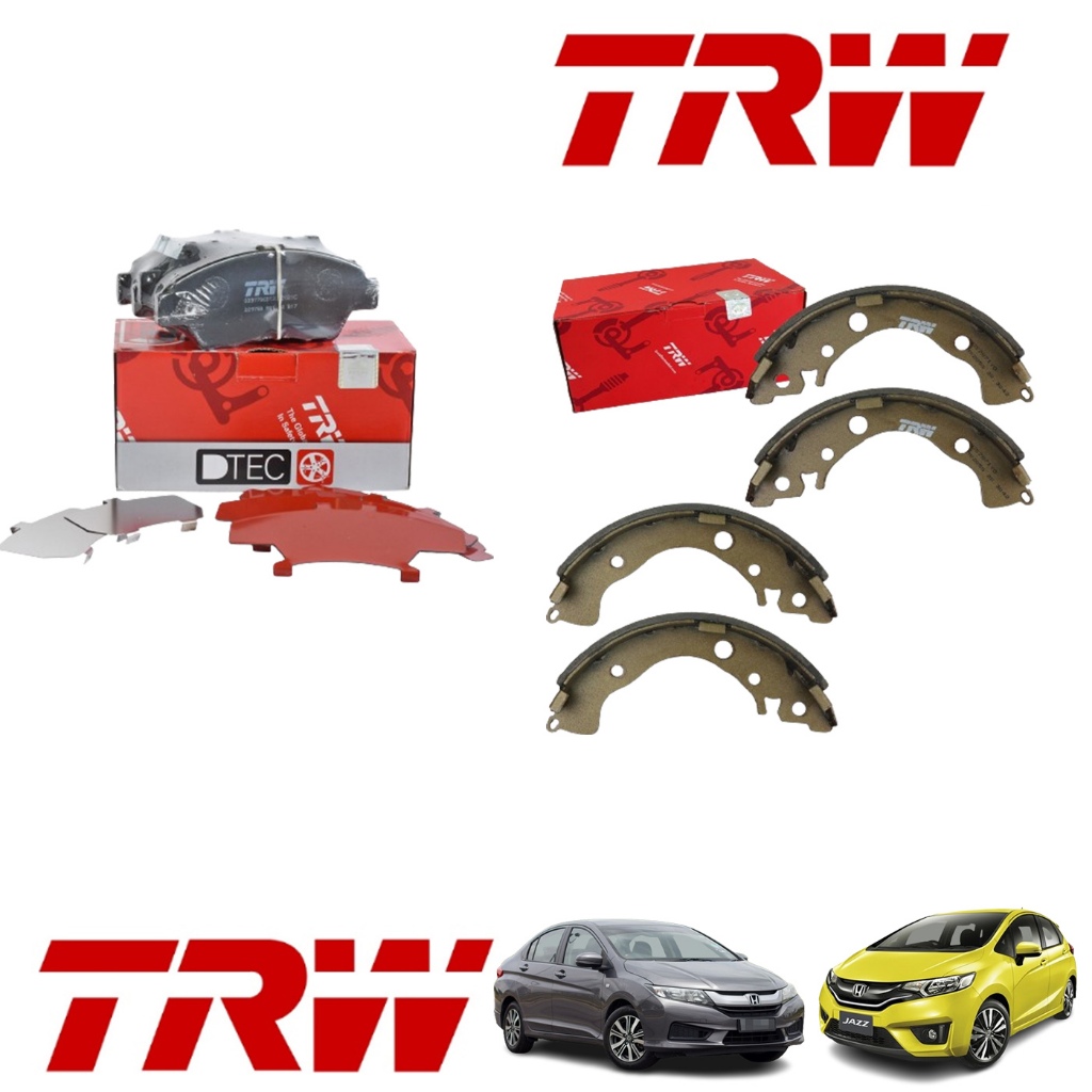 TRW ผ้าเบรค หน้า หลัง HONDA CITY GM4 5 6 7 8 9 1.5 GN 1.0 TURBO JAZZ GK ...