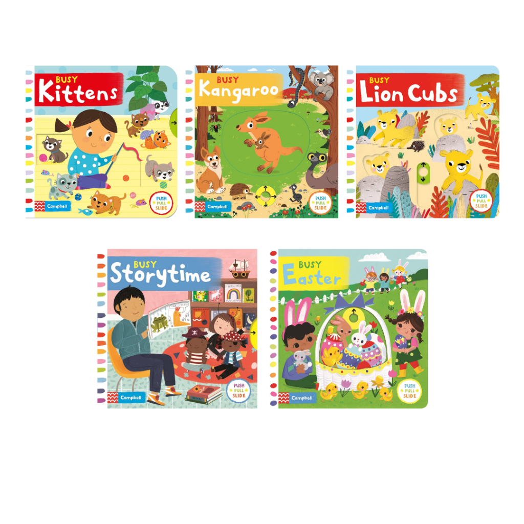 CAMPBELL Books: Busy Series (Push Pull Slide) | Shopee Thailand