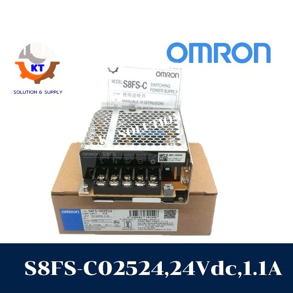 พร้อมส่ง,สวิตชิ่งเพาเวอร์ซัพพลาย,OMRON Power Supply S8FS-C02524 ,24Vdc ,1.1A | Shopee Thailand