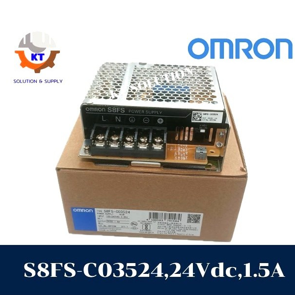 พร้อมส่ง,สวิตชิ่งเพาเวอร์ซัพพลาย,OMRON Power Supply S8FS-C03524 ,24Vdc ,1.5A | Shopee Thailand