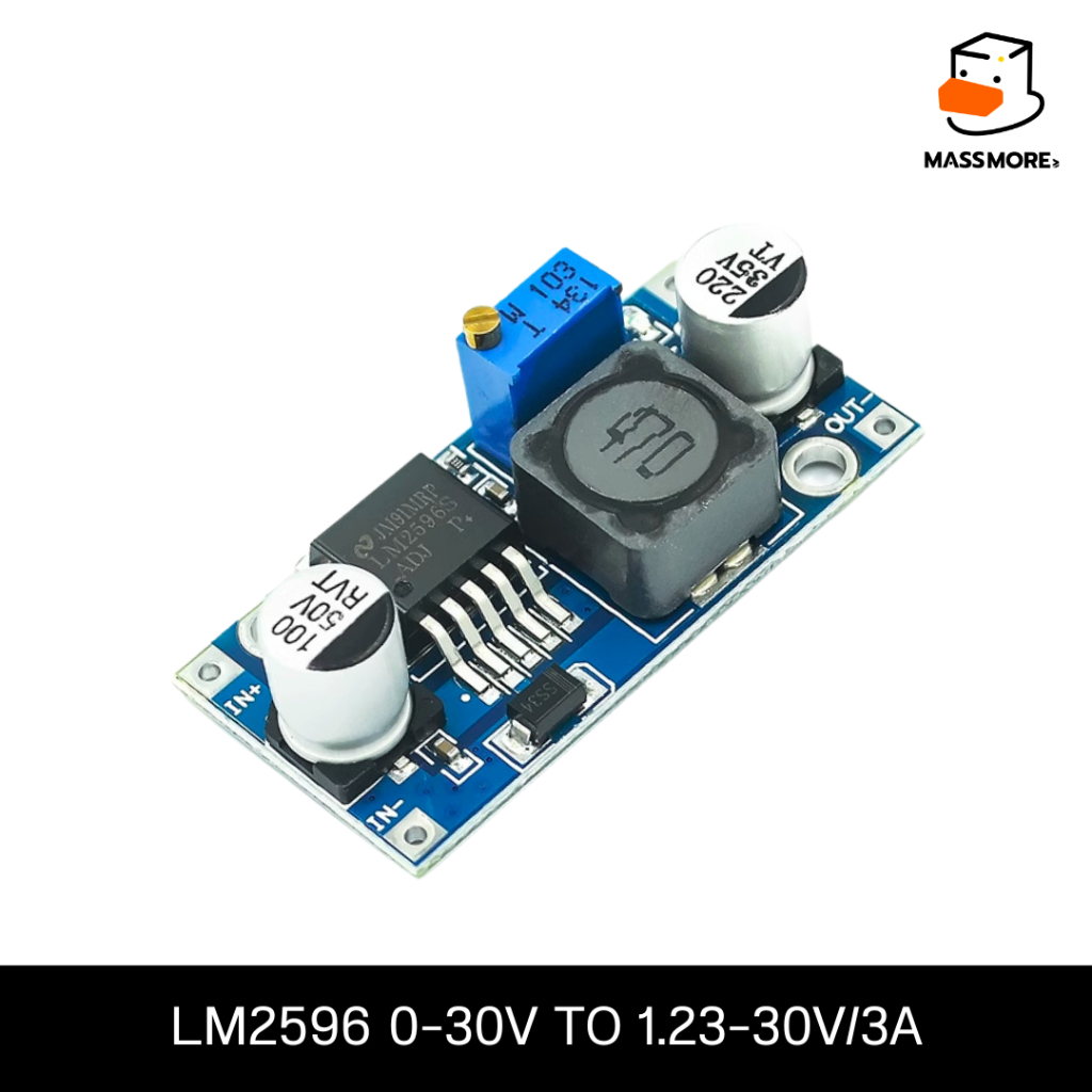 LM2596 XL401 โมดูลปรับลดแรงดัน Step Down LM2596 3A / XL4015 5A DC-to-DC ...