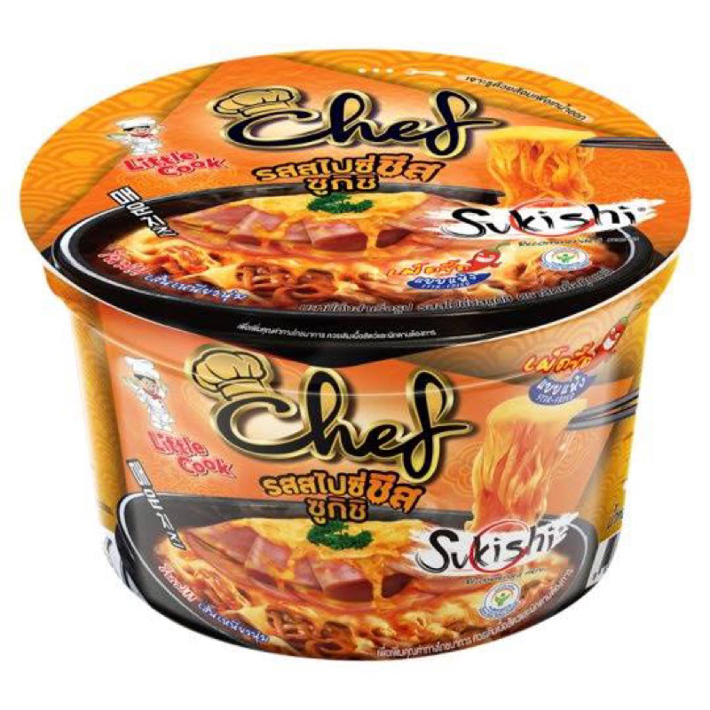 Little cook noodles fl บะหมี่กึ่งสำเร็จรูปรส ขาหมูทอด / ทงคัตสึสไปซี่ ...