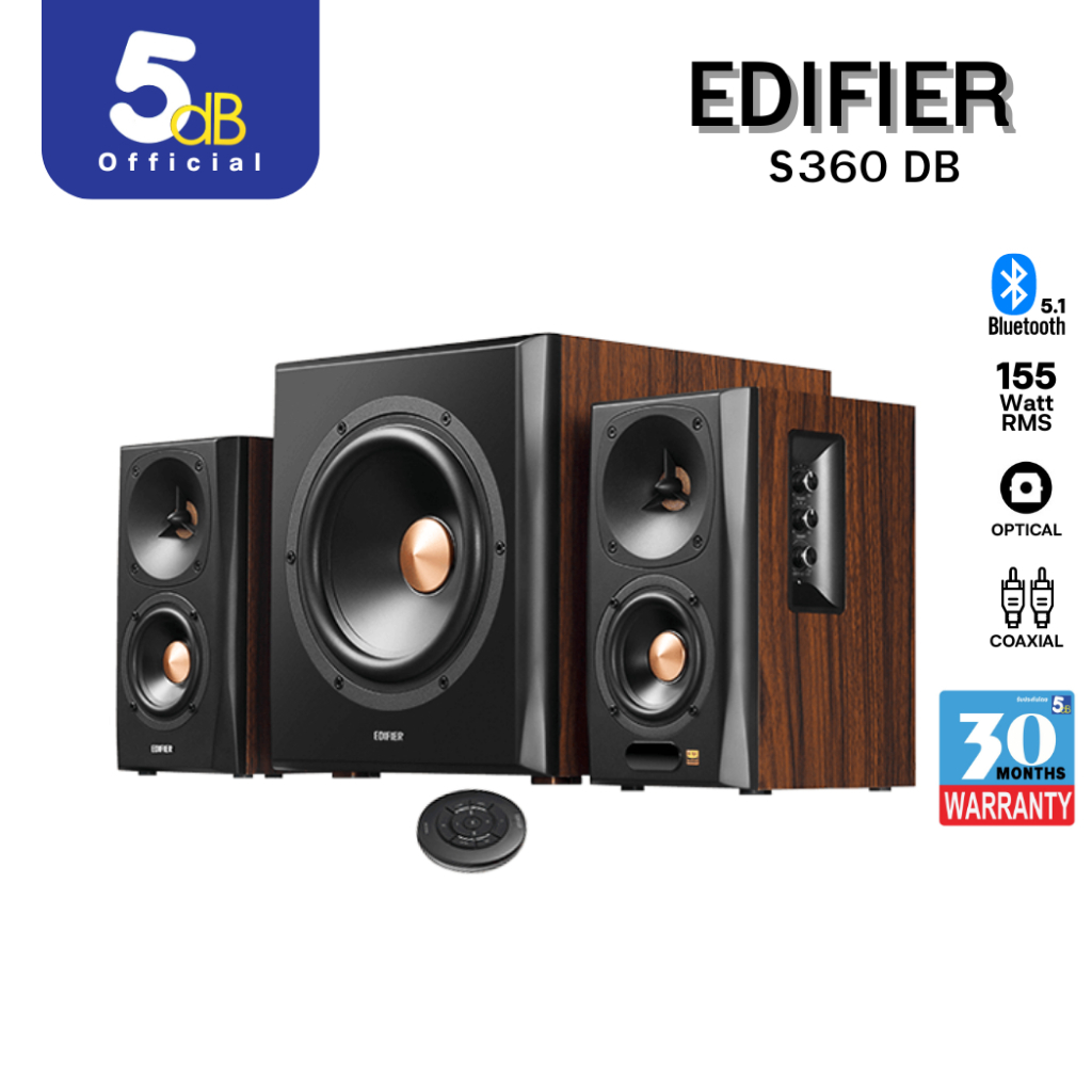 EDIFIER S360DB Active Speaker ลำโพงบูลทูธ 2.1 รับประกันศูนย์ไทย30เดือน ...