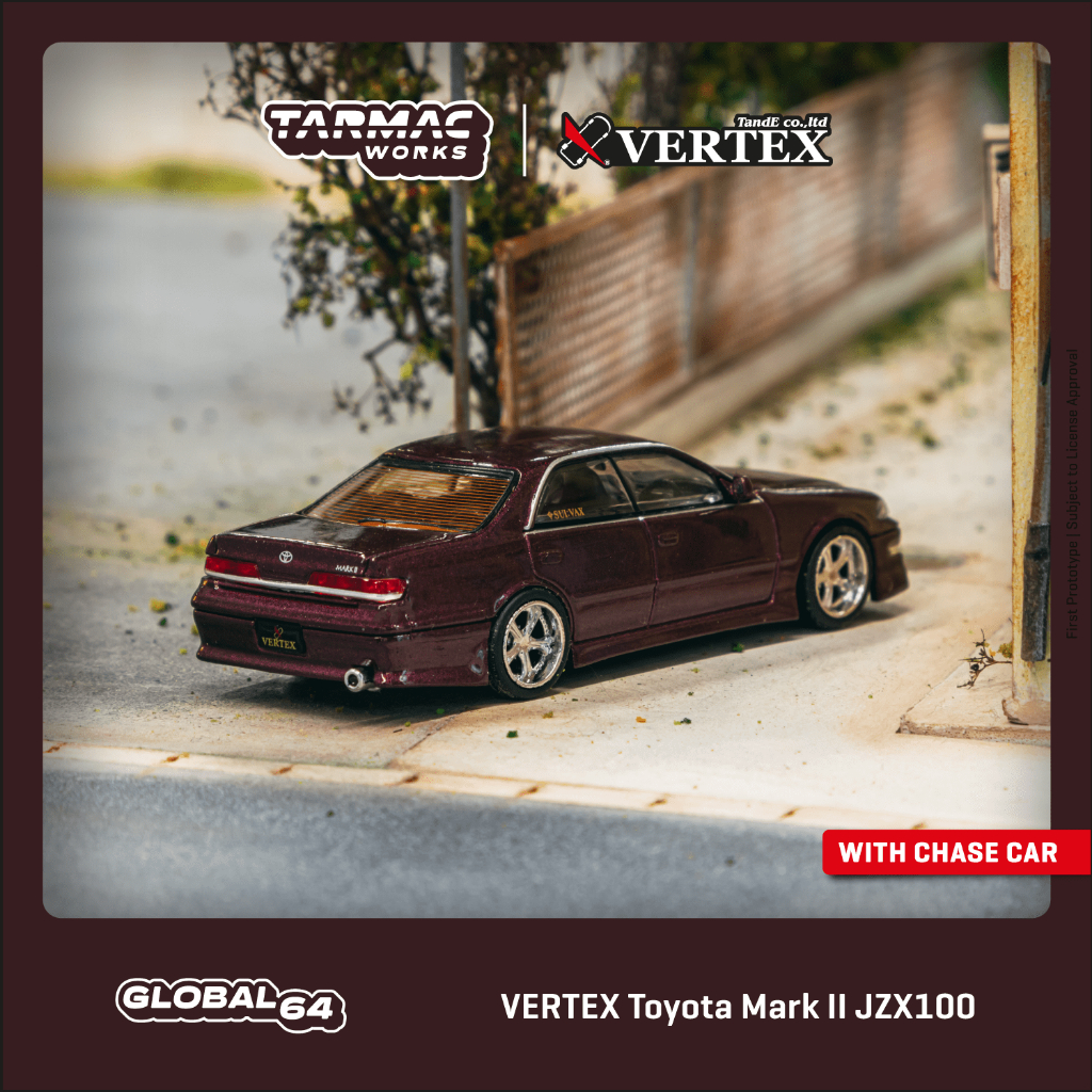 VERTEX Toyota Mark II JZX100 Purple Metallic 1:64 (Tarmac Works ...