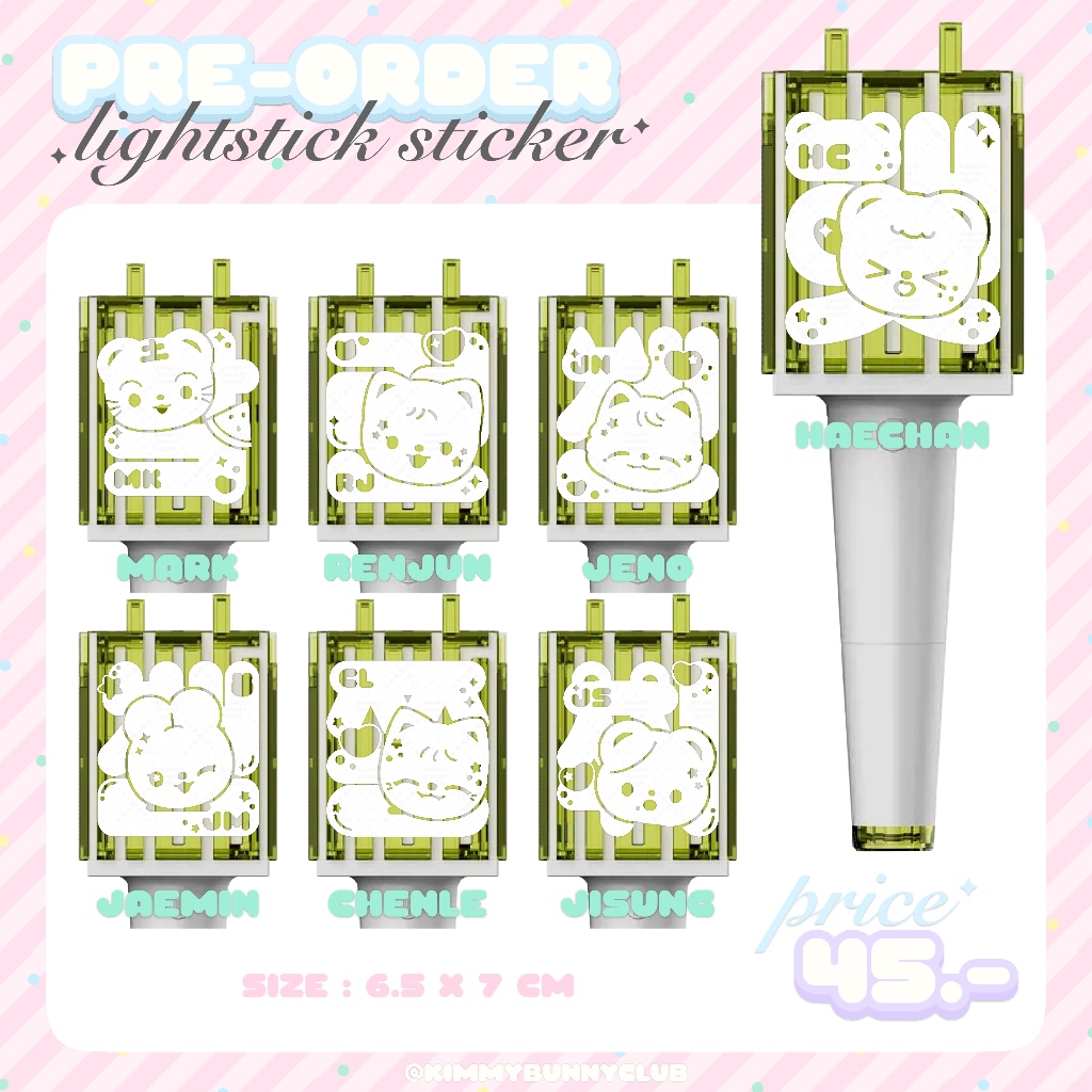 [พร้อมส่ง] Light Stick Sticker สติกเกอร์ติดแท่งไฟNCT DREAM | Shopee ...