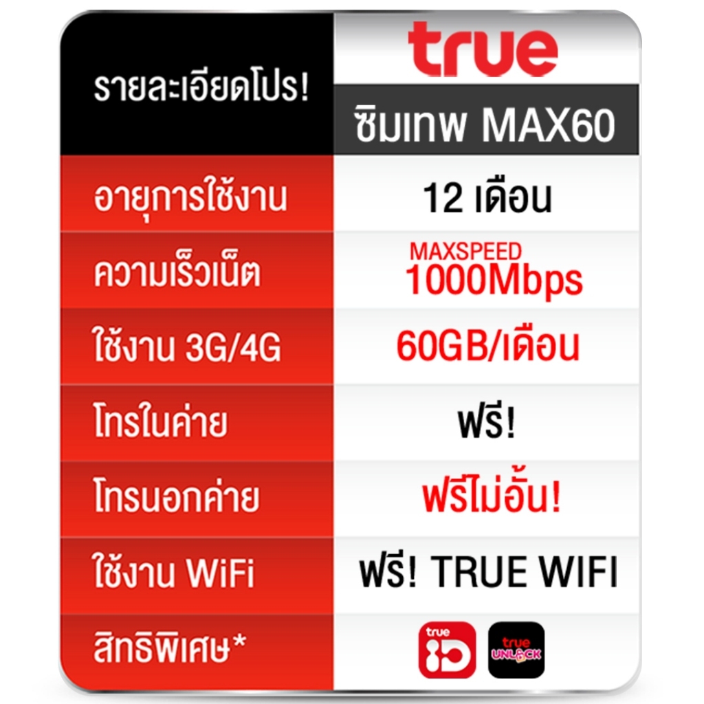 ส่งฟรี ซิมเทพรวมรายปี True DTAC ชิมเทพ รายปี ซิมเน็ต ของแท้ ธอร์ คงกระพัน ออกใบกำกับภาษี ...