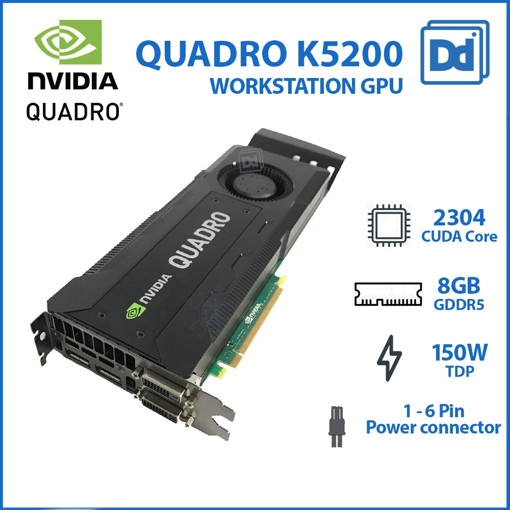 NVIDIA Quadro K5200 8GB Workstation Graphic Card การ์ดจอทำงาน | Shopee ...