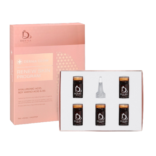 สินค้าพร้อมส่ง (ยกกล่อง 5ขวด) Derma Glow เดอร์มาโกลว DERMAGLOW สกิน รี ...