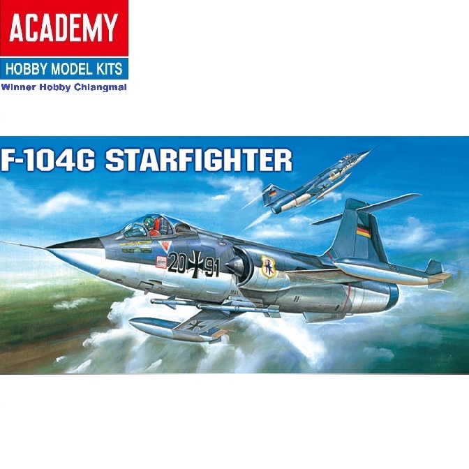 โมเดลเครื่องบิน Academy 12443 (1619) F-104G Starfighter scale 1/72 ...