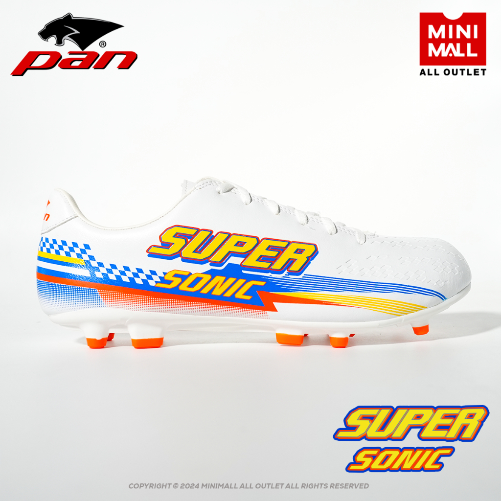 รองเท้าสตั๊ด [Pan Super sonic comic s shoe] รองเท้าสตั๊ดหนังสังเคราะห์ ...