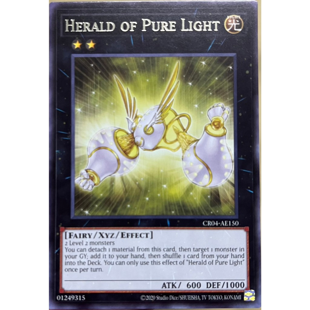 Yugioh Asia-Eng [CR04-AE150] Herald of Pure Light (Rare) การ์ดยูกิแท้ ...