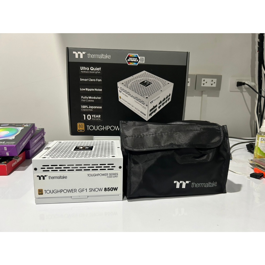 POWER SUPPLY (อุปกรณ์จ่ายไฟ) THERMALTAKE TOUGHPOWER GF1 SNOW 850W 80 PLUS GOLD (WHITE) | Shopee ...
