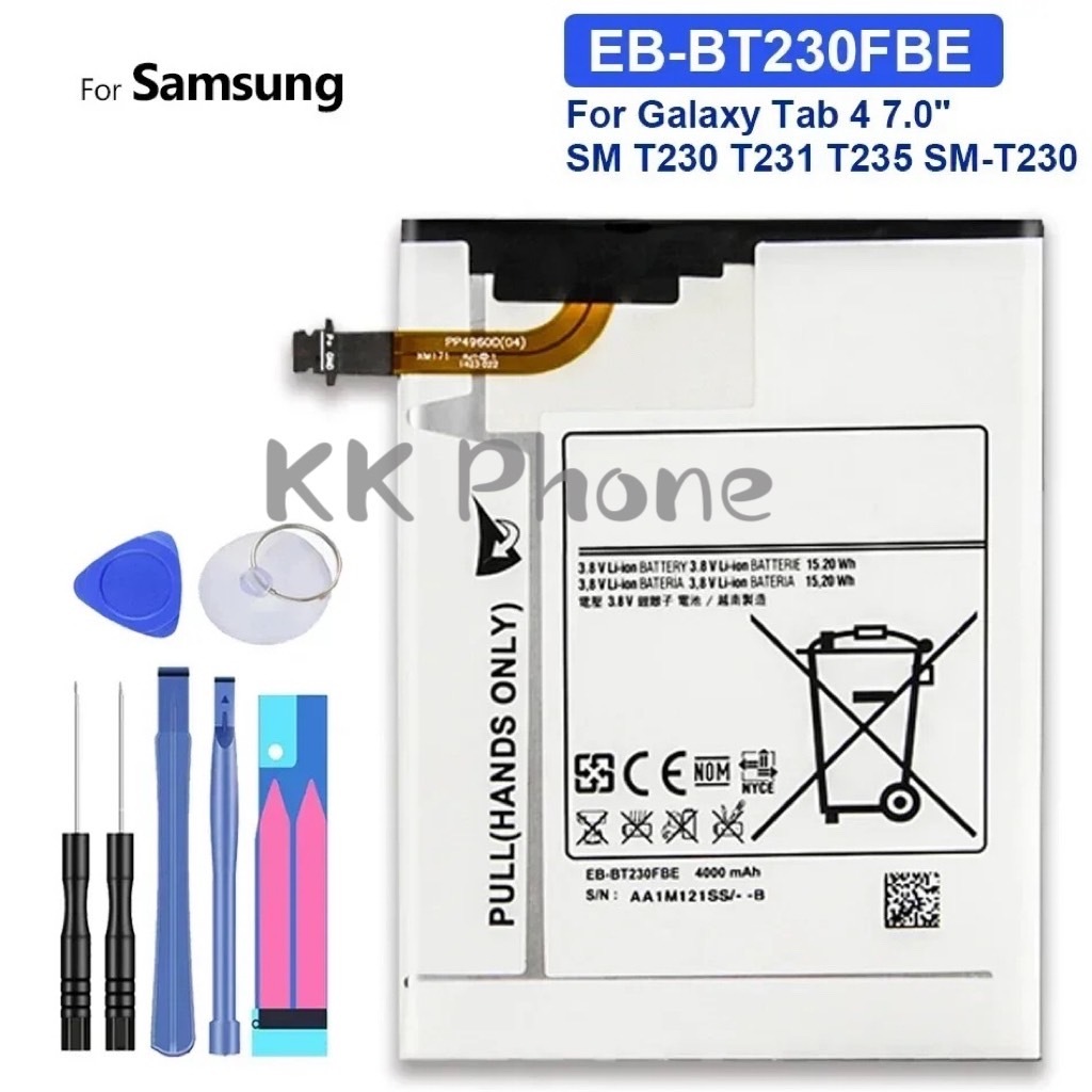 แบตเตอรี่ Samsung Galaxy Tab 4 7.0 "T230 T231 T235 SM-T230 SM-T231 SM-T235 EB-BT230FBE รับประกัน ...
