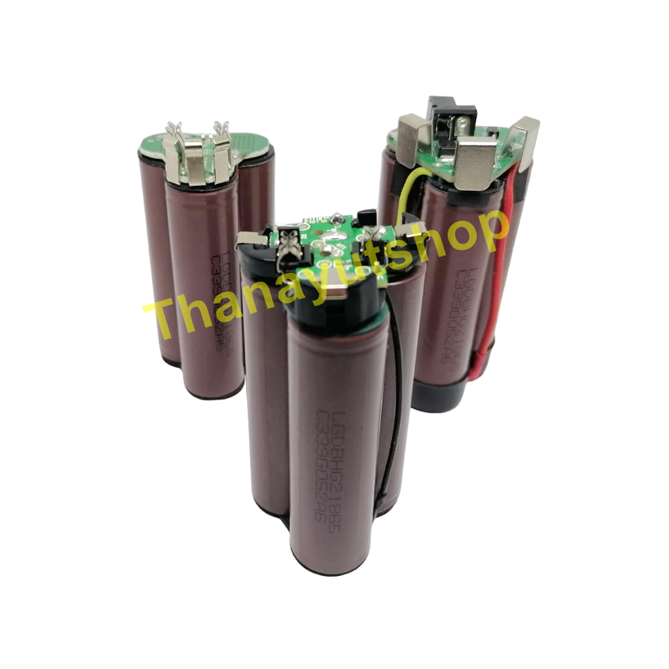 Battery LG HG2 3000mAh/12V สำหรับใช้เปลี่ยนในสว่านไร้สาย 3 รุ่น Makita ...
