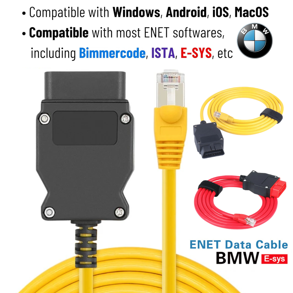 High Quality Enet Cable For Bmw Fandg Series Icom Enet To Obdii Coding And Diagnostic Cable