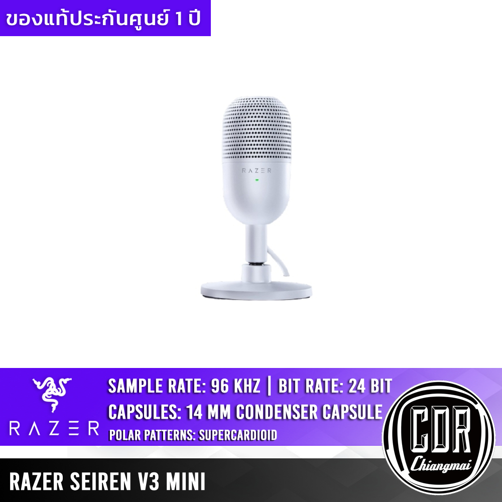 Razer Seiren V3 Mini - Ultra-Compact USB Microphone with Tap-to-Mute ...