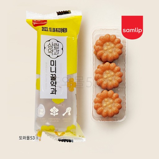 ขนมคุ๊กกี้เกาหลี ขนมโบราณเกาหลี ยักวา 70g samlip mini honey yakwa korea ...