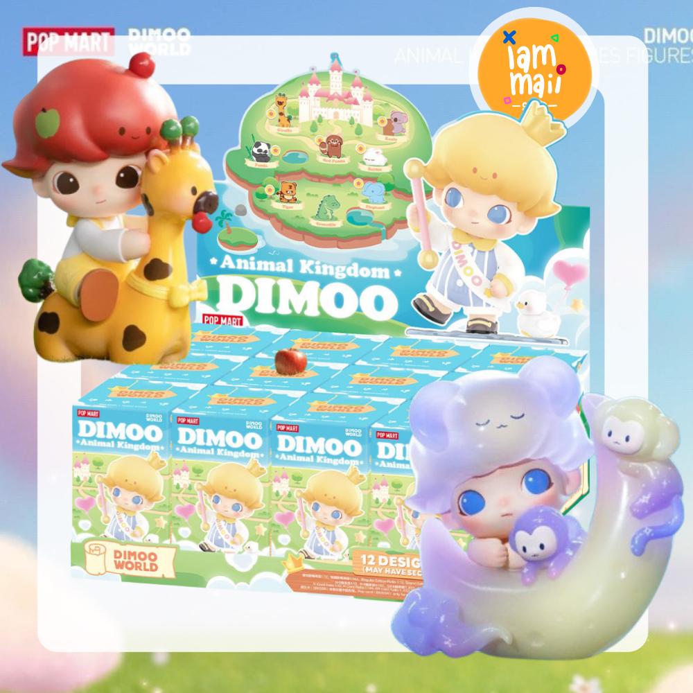 [ยกกล่อง] Dimoo Animal Kingdom Series POPMART พร้อมส่ง | Shopee Thailand