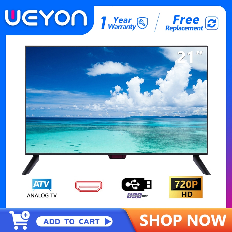 WEYON 21 นิ้ว HD LED TV ทีวีความละเอียดสูงขนาด (USB-AV-VGA) | Shopee ...