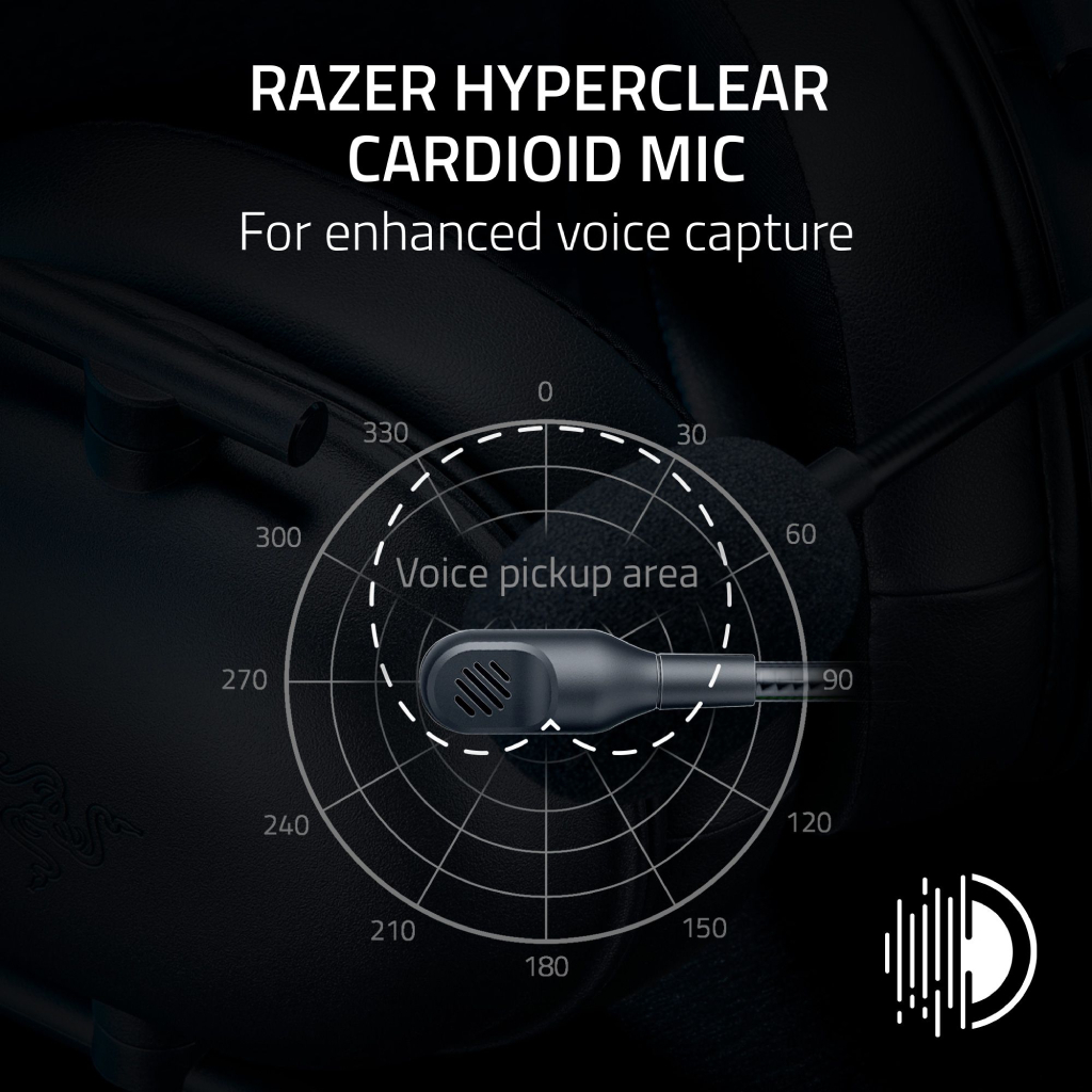 Razer BlackShark V2 X for PlayStation - ไมโครโฟน HyperClear Cardioid (หูฟังเกมมิ่งแบบมีสาย ...