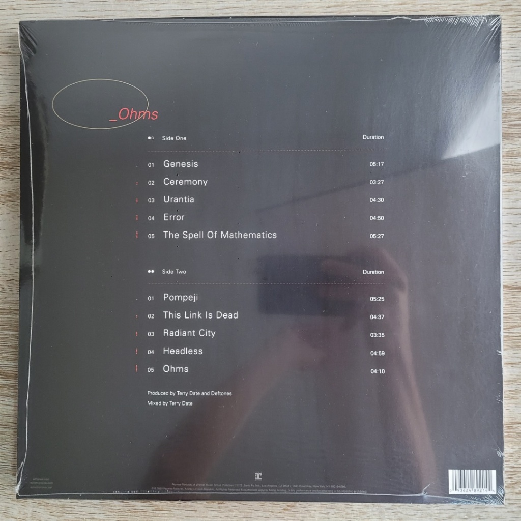 แผ่นเสียง Deftones Ohms ใหม่ ซีล Vinyl LP | Shopee Thailand