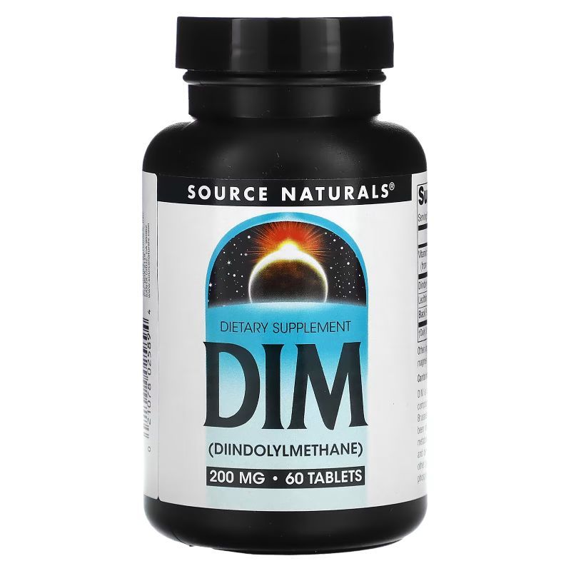 ไดอินโดลิลมีเธน Source Naturals, DIM, 200 mg, 60 Tablets | Shopee Thailand