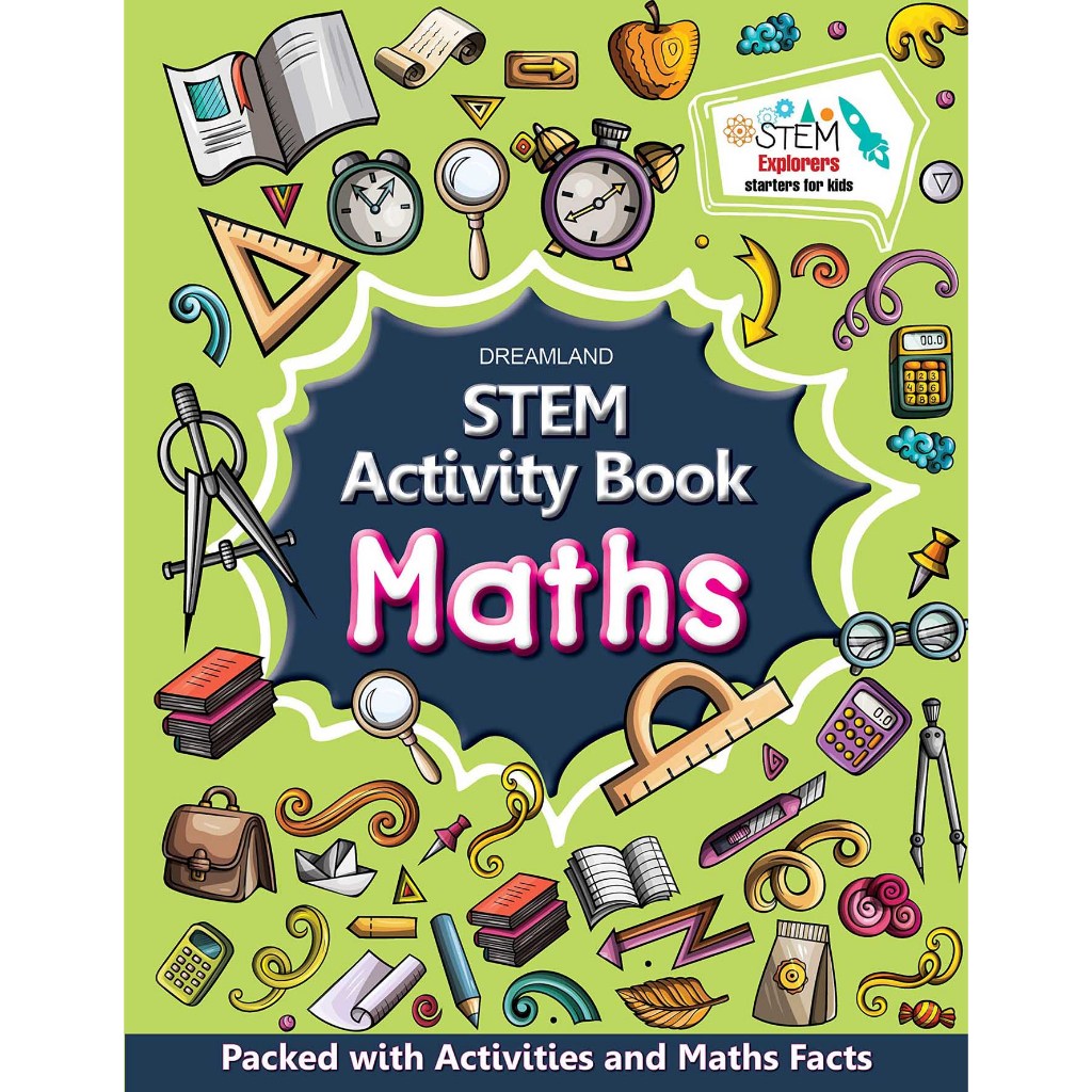 (Age6-12)STEM Activity Book Math หนังสือเสต็มสำหรับเด็ก เสริมพัฒนาการ STEM for kids เสตมเด็ก ...