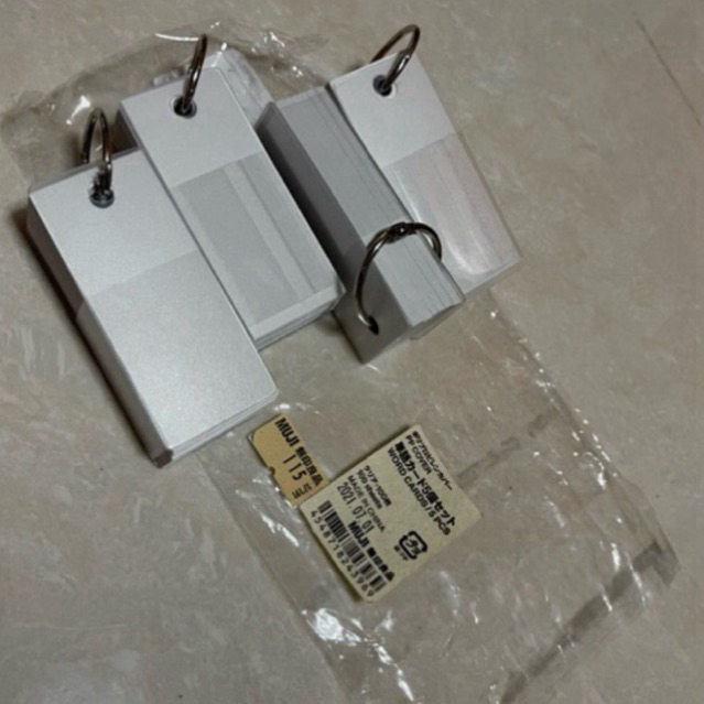 word cardแผ่นกระดาษคำศัพท์ มูจิmuji ของใหม่ | Shopee Thailand
