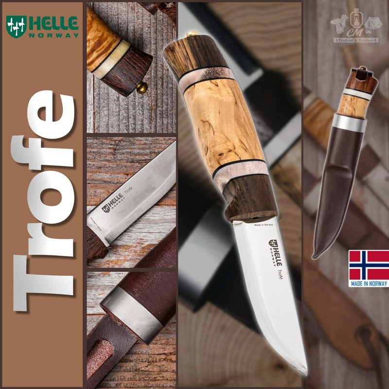 มีดแคมป์ปิ้ง Helle Trofe | Shopee Thailand