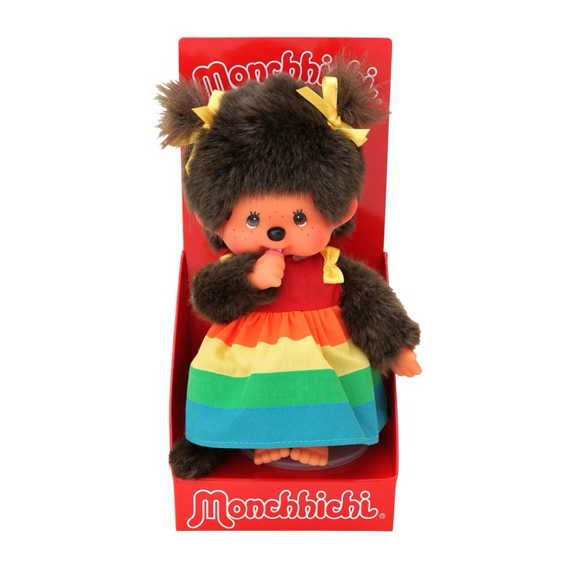 (ของแท้100%) Monchichi 20cm Girl Rainbow Colors | Shopee Thailand
