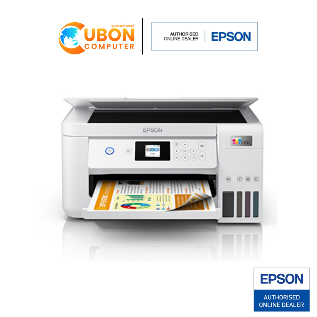 EPSON ECOTANK L4266 DUPLEX WI-FI PRINTER (ปริ้นเตอร์) A4 ALL-IN-ONE (WHITE) ประกัน 2 ปี | Shopee ...