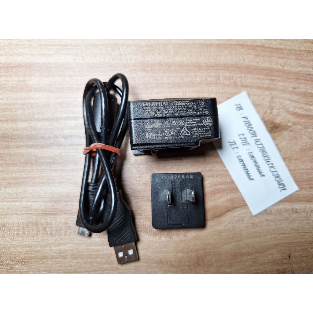 หัวชาร์จ + สายชาร์จ กล้อง Fuji XA3 XA5 XA10 XT100 ของแท้ Fujifilm ...