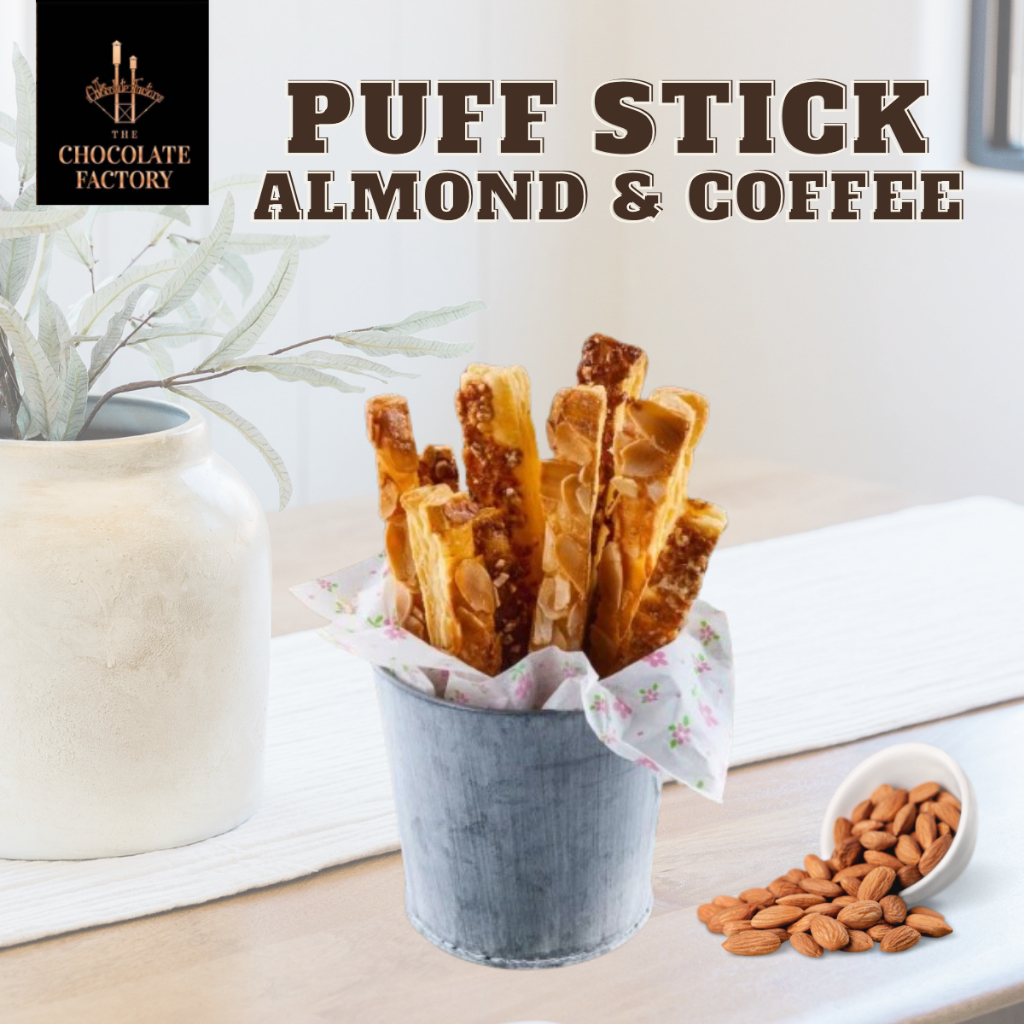 พร้อมส่ง!!😍พัฟ สติ๊ก😍 พาย อบกรอบ รสอัลมอนด์ และกาแฟ Puff Stick ...