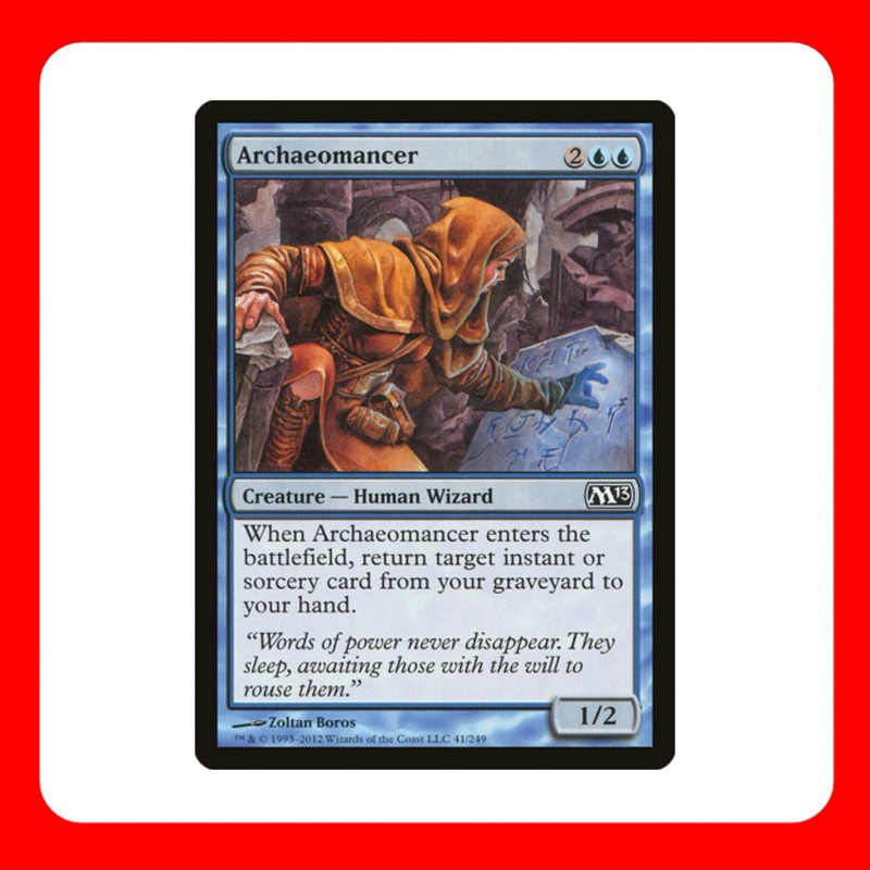 [MTG] Archaeomancer [M14] [BLUE] [COMMON] [NORMAL] [ENG] (การ์ดเมจิค ...